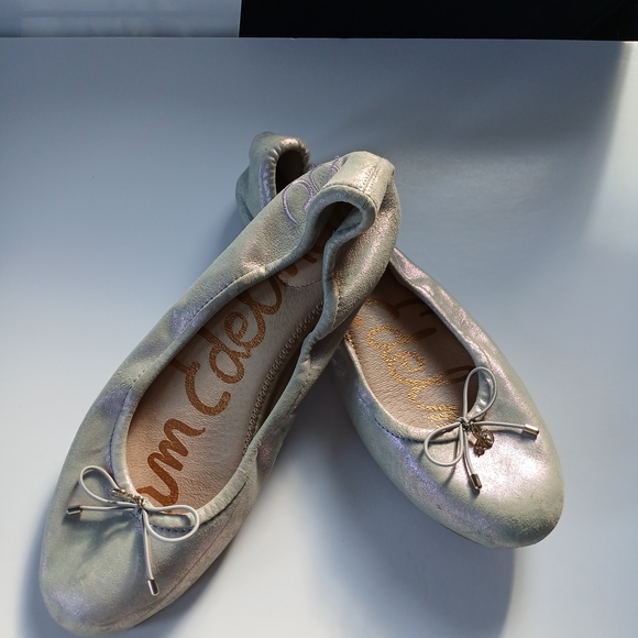 Sam Edelman | Shoes | Sam Edelman Silver Ballet Flats | Poshmark